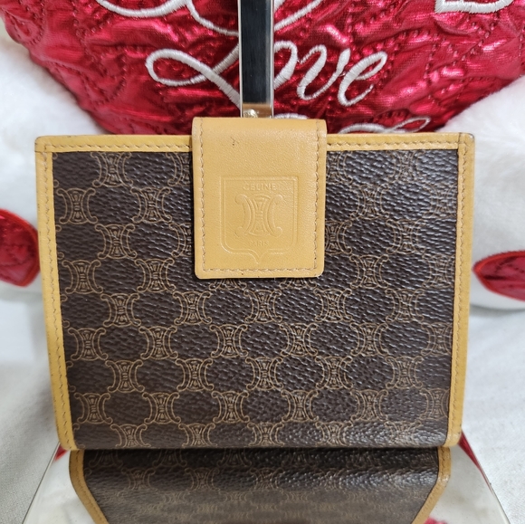 Celine | Bags | Authentic Celine Macadam Pvc Leather Bifold Wallet ...